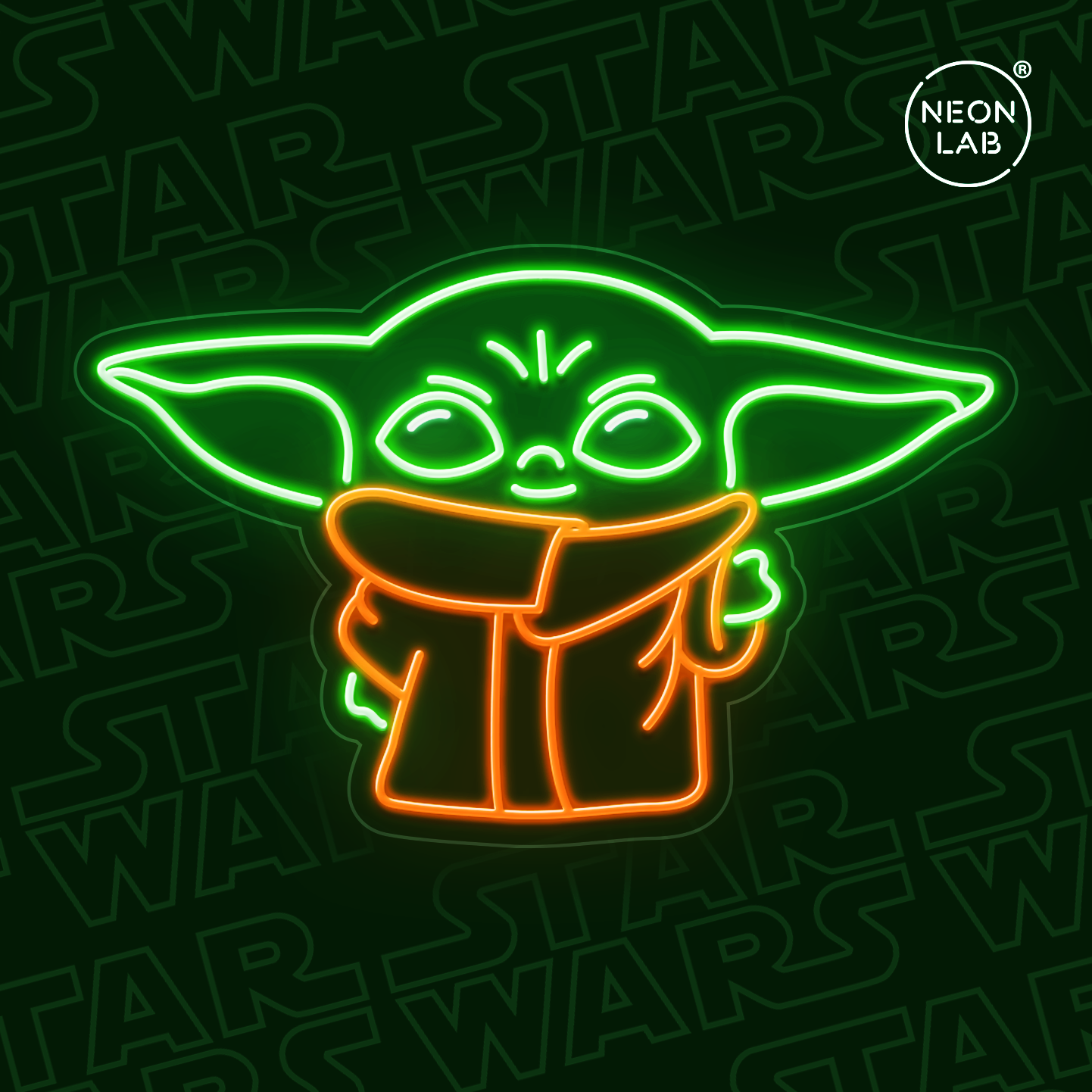 Baby Yoda – Neon Lab