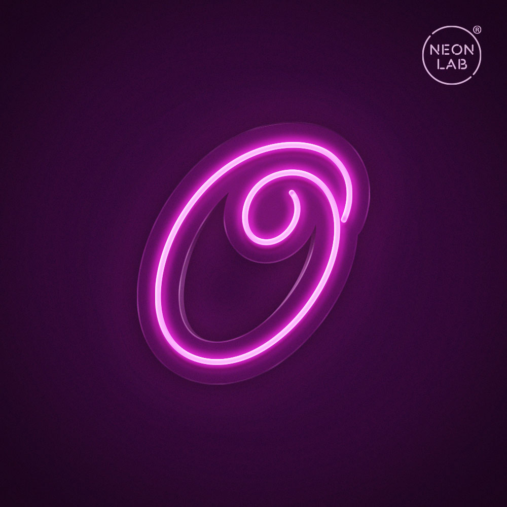 Lettera O Corsivo – Neon Lab