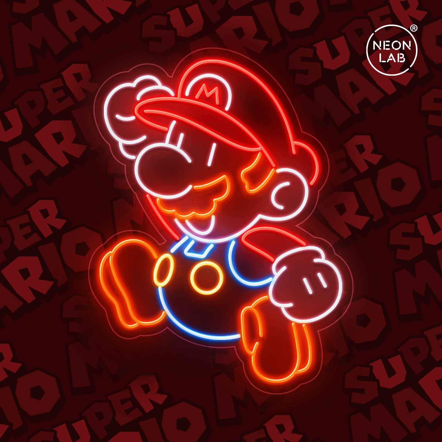 Super Mario – Neon Lab